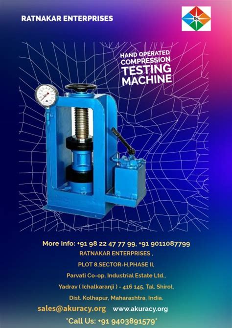 Compression Testing Machines Manufacturer Supplier From Kolhapur