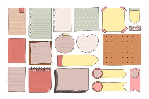Bullet Journal Hand Drawn Element Set Sticker Planner Label Notebook Memo Sheet Neoteric