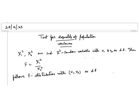Lecture The Best Available Notes Of Statistics And Probability From IIT Delhi Studocu