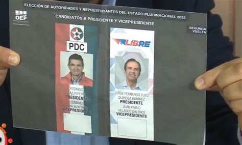 Tse Presenta El Modelo De Papeleta Para La Segunda Vuelta Presidencial