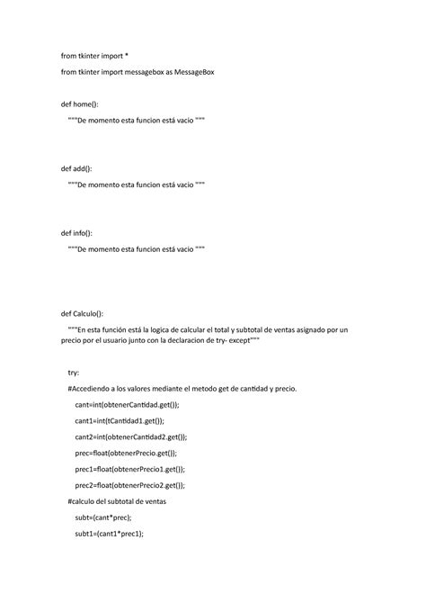 Codigo Asd From Tkinter Import From Tkinter Import Messagebox As MessageBox Def Home