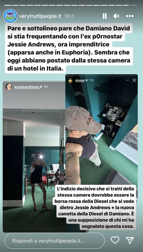 Damiano David Ha Un Flirt Con L Ex Pornostar Jessie Andrews Ecco Chi
