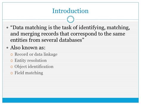 Concepts And Techniques For Record Linkage Entity Resolution And