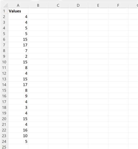 What Are The 5 Most Frequent Numbers In Excel