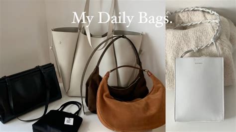 나의 디자이너 브랜드 데일리백 6가지 Bag Haul👜직장인 가방 추천 질샌더낫띵리튼투티에👛왓츠인마이백whats In My Bag가방하울my Bag