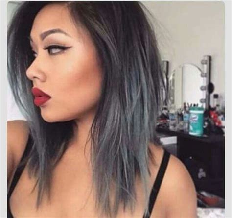 Steel Gray Hair Capelli Scuri Con Riflessi Idee Per Capelli Capelli