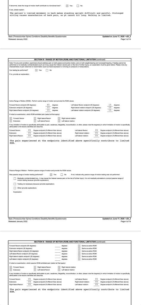 Lumbosacral Strain Dbq R Veteransbenefits