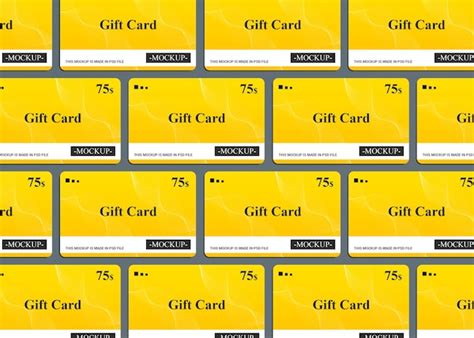 Carte De Membre Carte Cadeau Carte à Puce Carte De Réduction Modèle De Maquettes 3d De Carte