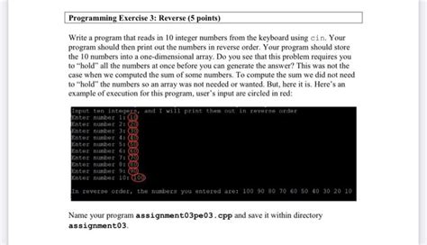 solved write a program that reads in 10 integer numbers from