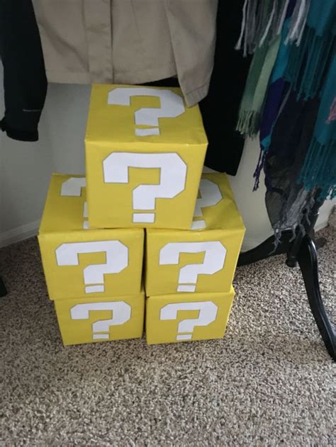 Question Mark Boxes For Halloween Mario Costumes Mario Costume
