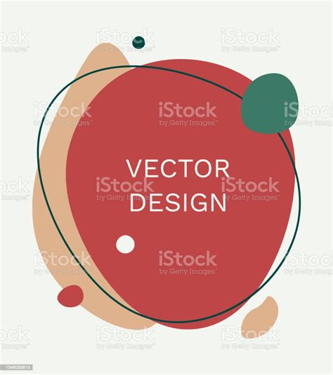 추상 적인 Blob 유기 모양 배너 초대장 로고 전단지를 위한 레트로 라운드 모양 플로우 액정 아메바 벡터 일러스트레이션 아메바에 대한 스톡 벡터 아트 및 기타 이미지