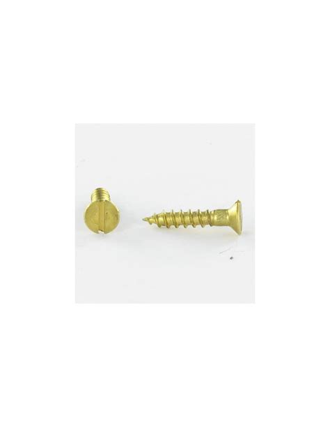 Vis Bois Laiton Tête Fraisée Tf Fendue 16 X8 Vis Expresss
