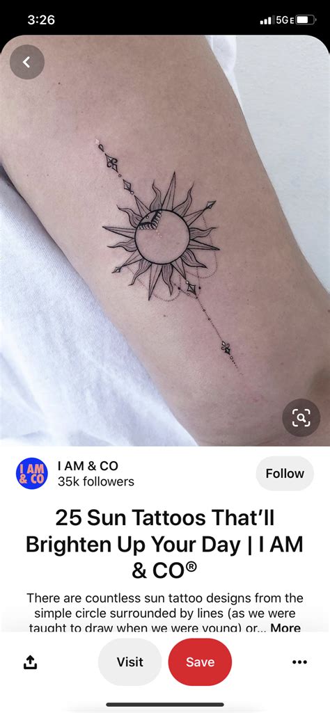 Pin By Lilly On My Sunshine ☀️ Sun Compass Tattoo Sun Tattoos