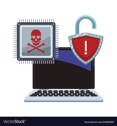 Security System Technology Royalty Free Vector Image