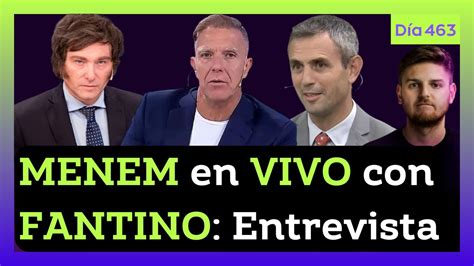 🔴 URGENTE! MENEM en VIVO con FANTINO en ENTREVISTA IMPERDIBLE sobre ...