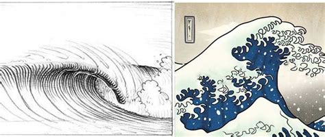 How To Draw Waves Simple Step By Step And Two Option Drawings Ocean Wave Drawing Baby