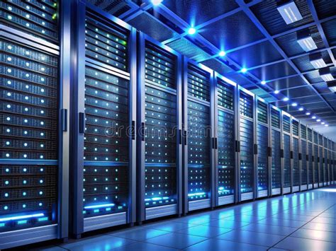 Advanced Ai Computing Highdensity Server Racking In A Modern Data