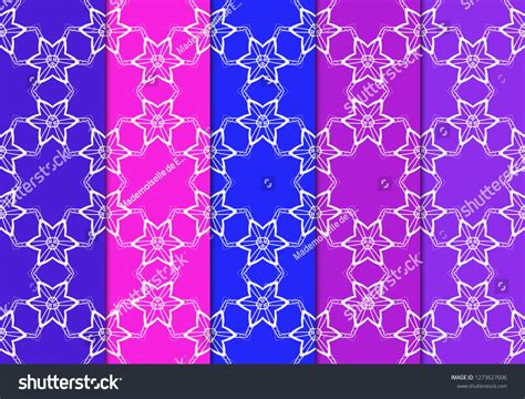 Set Seamless Geometrical Linear Texture Backdrop Stock Vector Royalty Free 1273627606