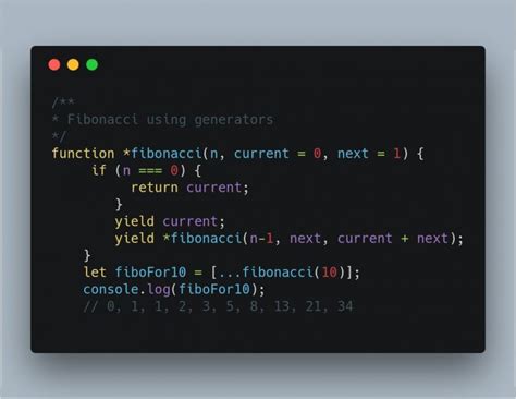 Fibonacci Fibonacci With Generators Devrant