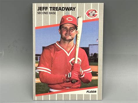 1989 Fleer Jeff Treadway Target Error 173 Very Tough Error Target