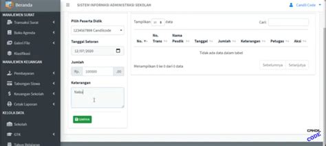 Source Code Gratis Aplikasi Keuangan Sistem Administrasi Sekolah