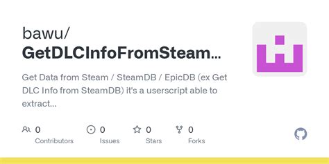 Github Bawugetdlcinfofromsteamdb Get Data From Steam Steamdb
