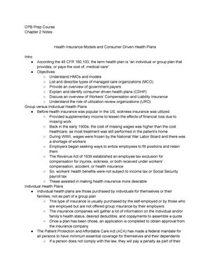 AAPC CPB Prep Course Chap Notes CPB Prep Course Chapter Notes Medical Necessity