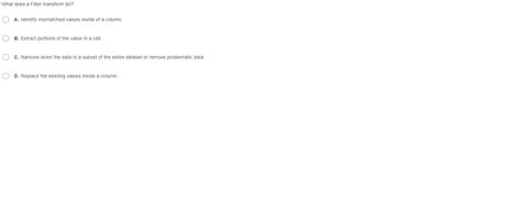 Solved What Does A Filter Transform Do A Identify