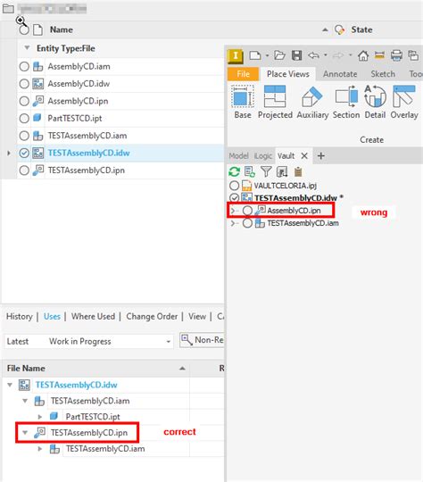 After Making A Vault Copy Design Drawing Still Points To The Original Ipn File In Inventor
