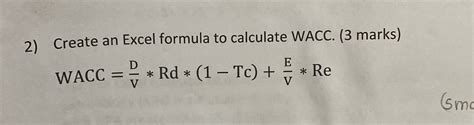Create An Excel Formula To Calculate Wacc 3