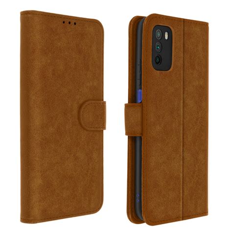 Tylna obudowa Xiaomi Poco M3 Full Function Wallet Brązowy Avizar Sklep EMPIK COM