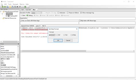 [ error ] suite ‘robotframeworktest1‘ contains no tests or tasks robot