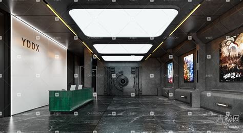 【剧本杀馆大厅3d模型】 现代vr有灯光有贴图max2016剧本杀馆大厅3d模型下载 Id1496867 免费3dmax模型库 青模3d模型网