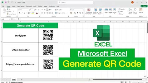 How To Create Qr Code In Microsoft Excel Generate Qr Code In Excel