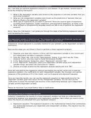 Regression Analysis On Dataset Steps Interpretation Course Course Hero