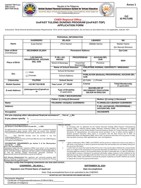 annex 1 tdp application form new 1 1 pdf