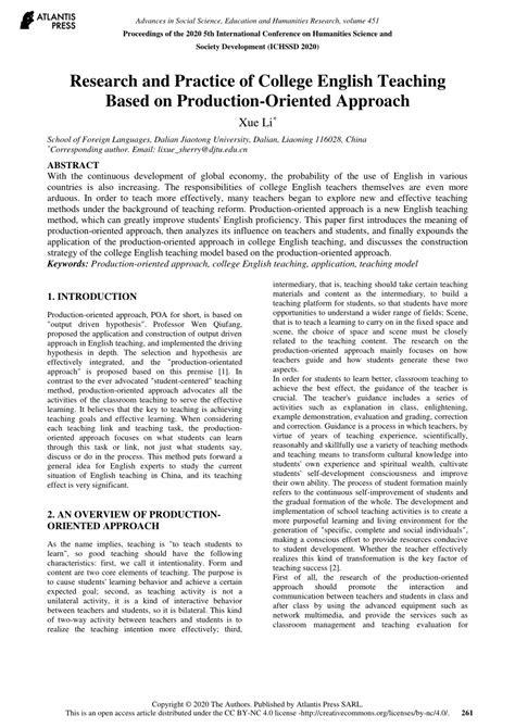 Pdf Research And Practice Of College English Teaching Based On