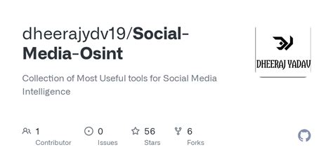 Github Dheerajydv19social Media Osint Collection Of Most Useful