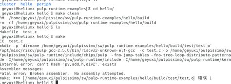 There Was An Error In The Compilation Of Pulp Runtime Examples Is This The Problem With The Gcc