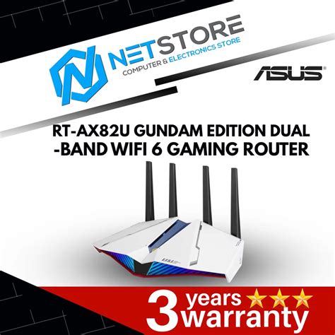 Asus Rt Ax U Gundam Edition Dual Band Wifi Gaming Router Ig G Mfar Shopee Malaysia