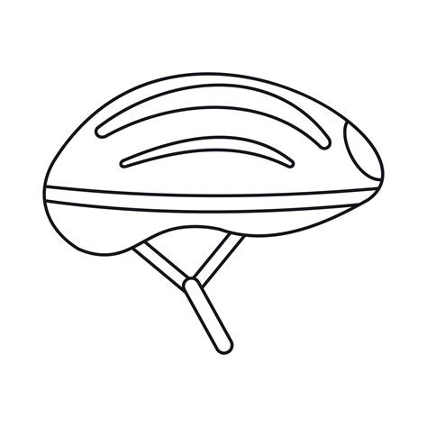 Bicycle Helmet Icon Outline Style 14423223 Vector Art At Vecteezy
