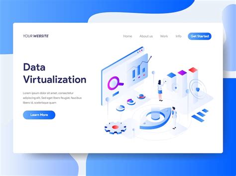 Premium Vector Data Science Isometric For Website Page