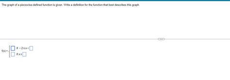 Solved The Graph Of A Piecewise Defined Function Is Given Chegg
