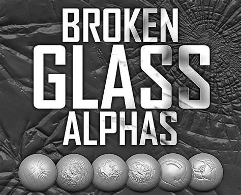 Broken Glass Alphas For Zbrush 3d Model Cgtrader