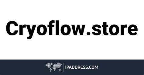 Cryoflowstore Domain Information And Lookup Data