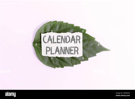 Text Caption Presenting Calendar Planner Word Written On Schedule Of