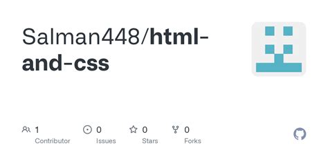 GitHub Salman Html And Css