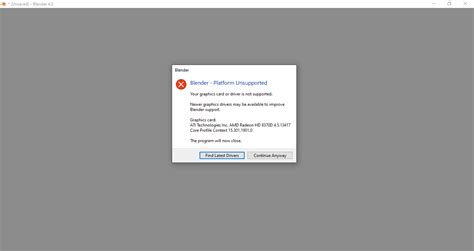 platform unsupported r blenderhelp
