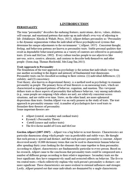 Chapter 1 Pdf Emotional Intelligence Extraversion And Introversion