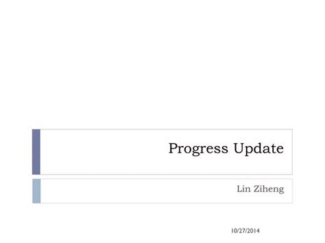 PPT Progress Update PowerPoint Presentation Free Download ID